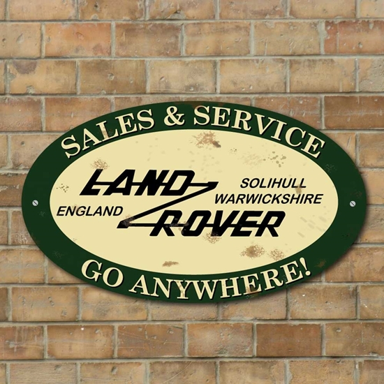 JAF Graphics. Vintage Land Rover Garage Sign