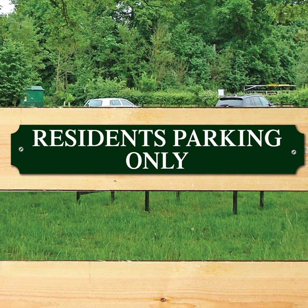 JAF Graphics. Residents Parking Only Sign