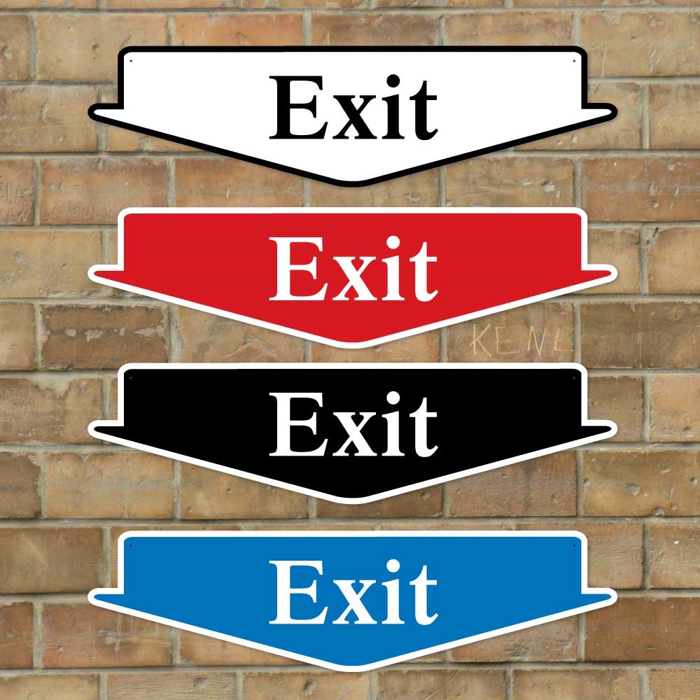 JAF Graphics. Entrance Sign, Exit Sign, Way Out Sign