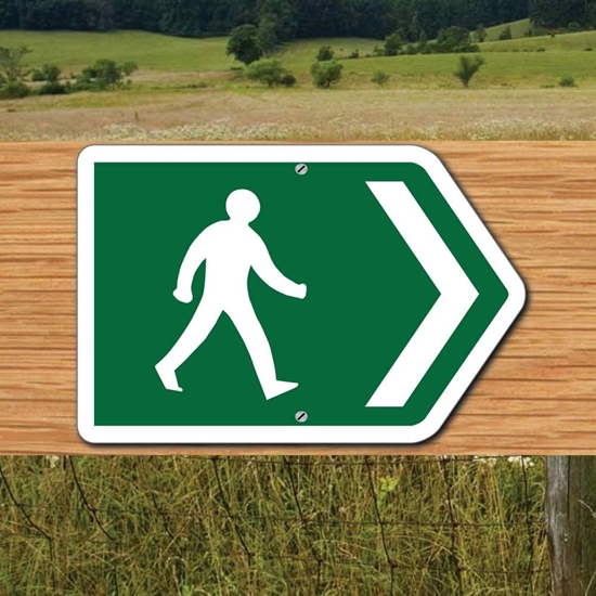 JAF Graphics. Footpath Arrow Sign