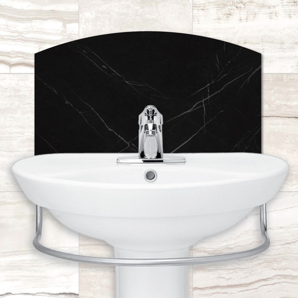 JAF Graphics. Slate / Stone Effect Tile Basin Splash back