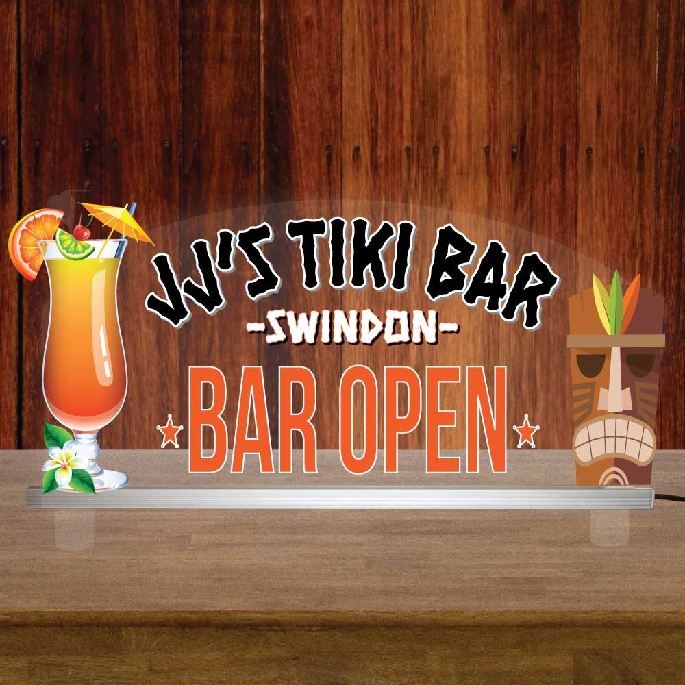 JAF Graphics. TIKI BAR LED Sign