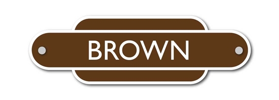 JAF Graphics. Acrylic Railway Totem Station Sign