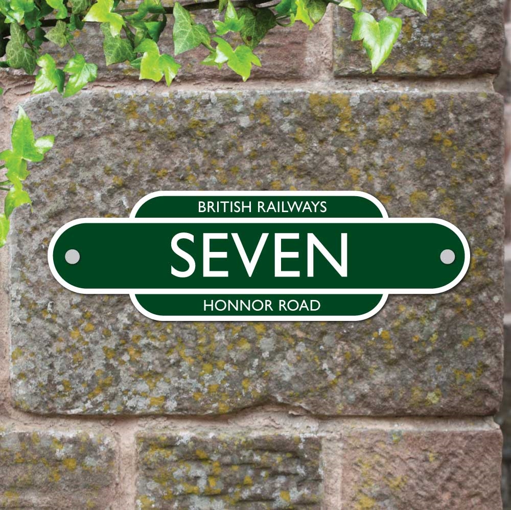 JAF Graphics. Acrylic Railway Totem Station Sign