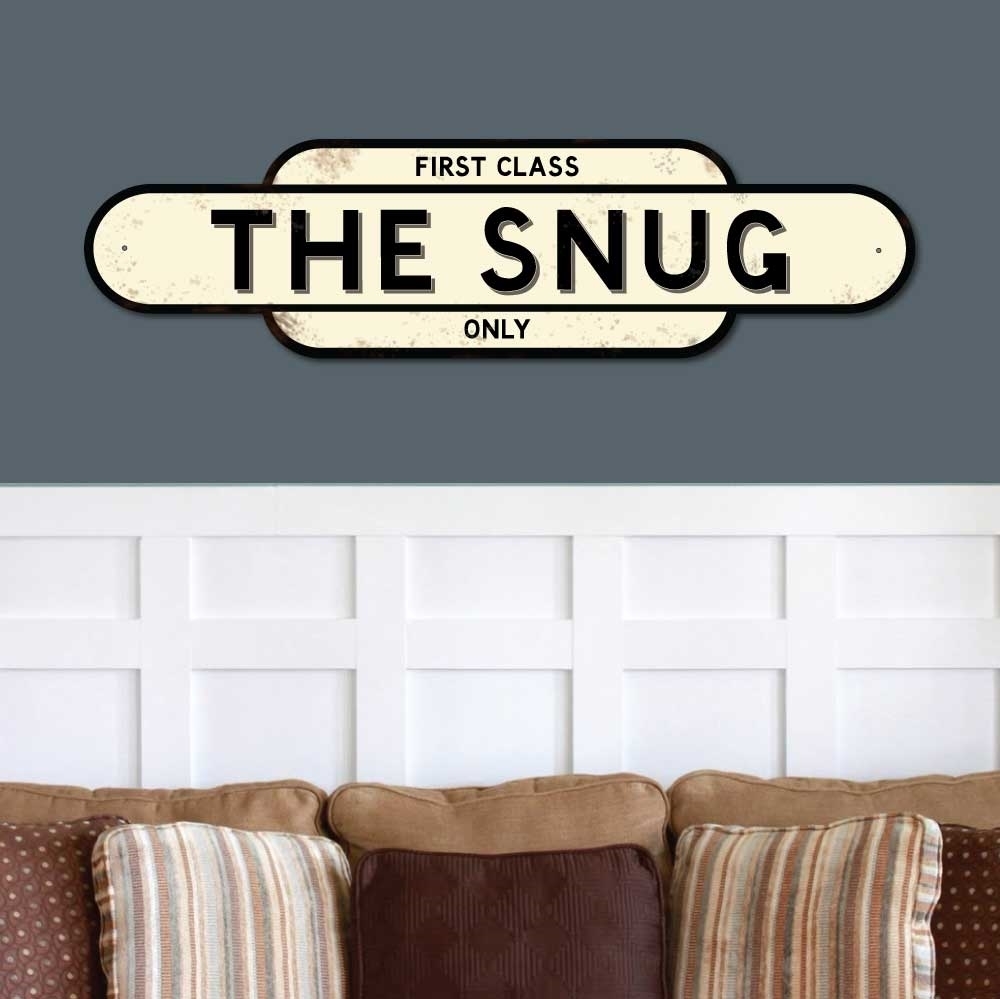 JAF Graphics. Vintage Style THE SNUG Sign