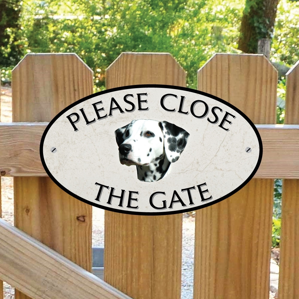 JAF Graphics. Dalmatian Gate Sign