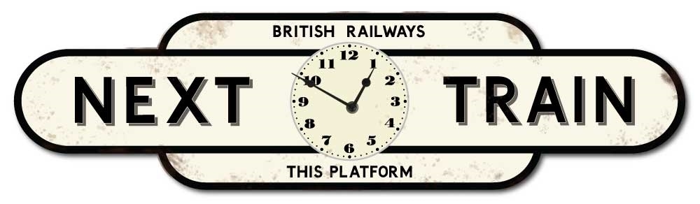 JAF Graphics. Next Train Platform Totem Clock