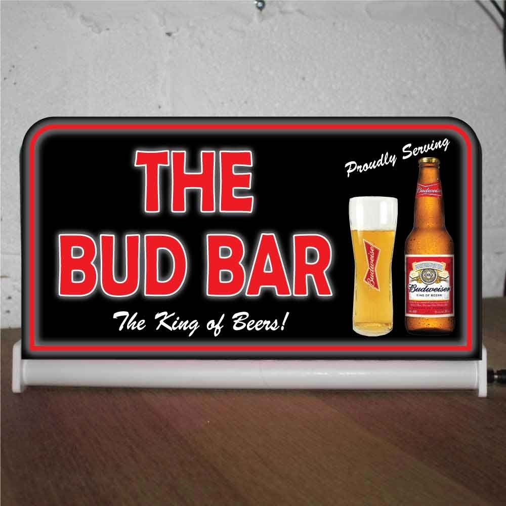 JAF Graphics. Custom Light up Bar Sign - Budweiser