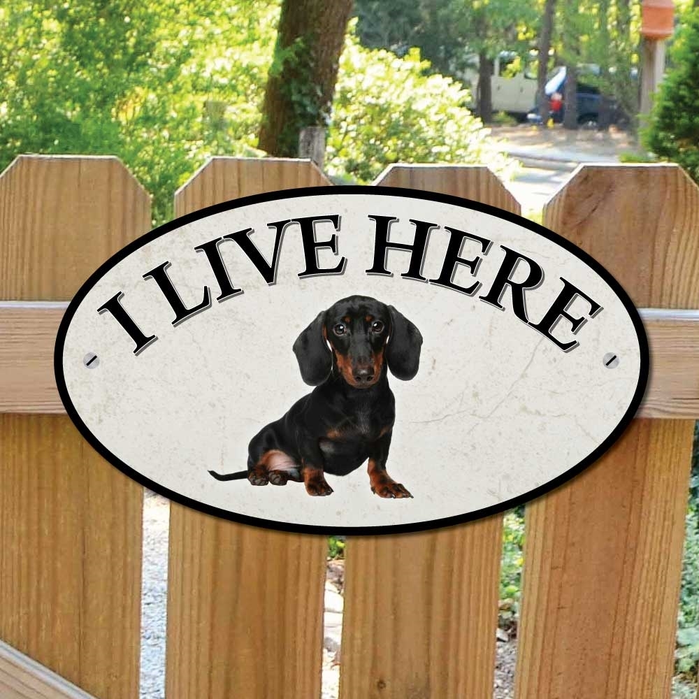 JAF Graphics. DACHSHUND Dog Gate Sign