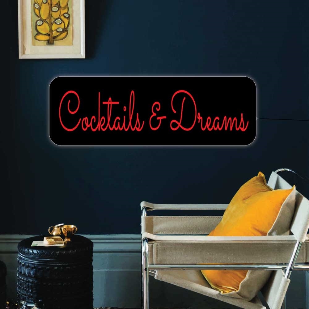 JAF Graphics. Personalised LED Light-up Man cave sign