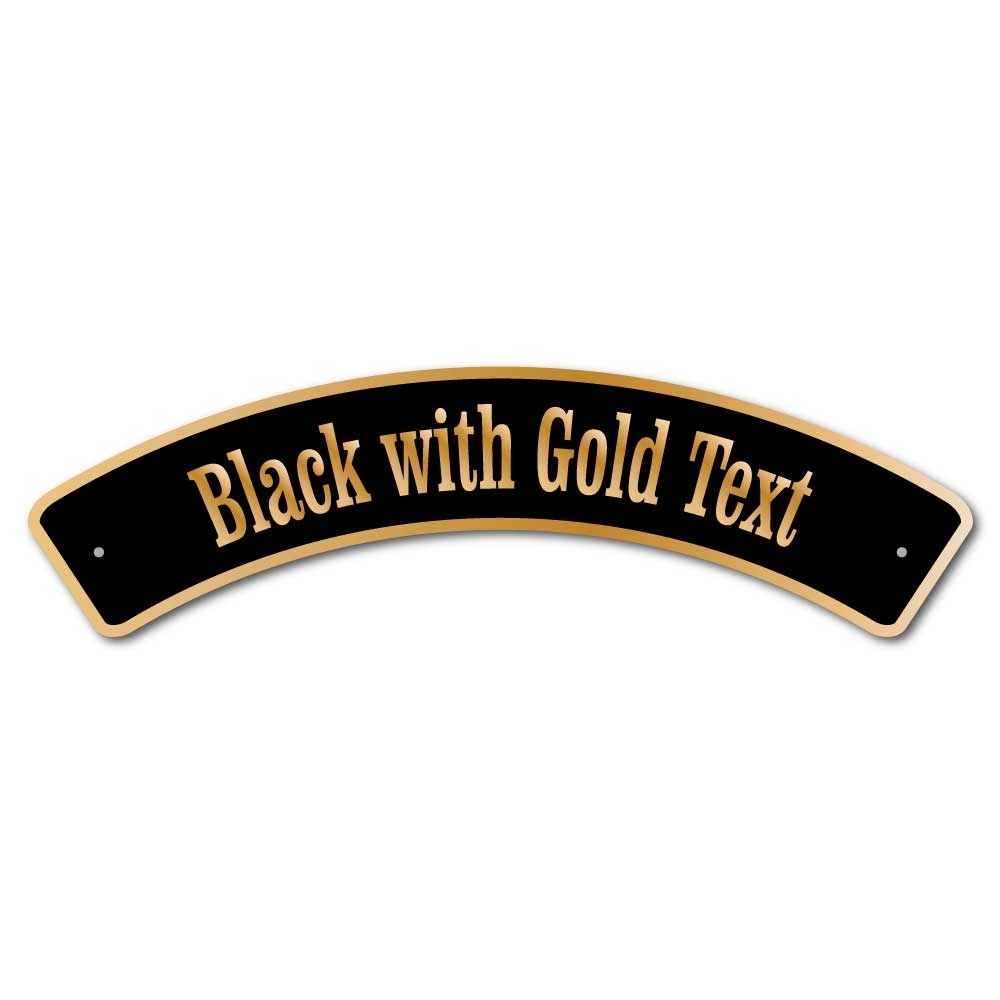 JAF Graphics. Outdoor Vintage Style Arched Custom House Sign