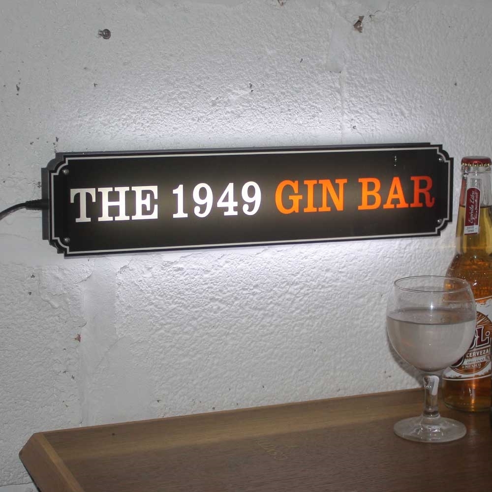 JAF Graphics. LED Light-up Vintage Road Sign