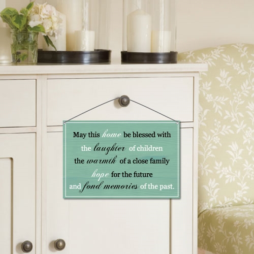 JAF Graphics. "May this home be blessed..." Vintage Sign - copy