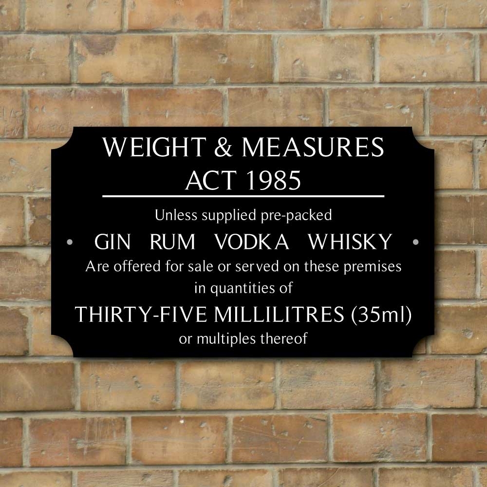 JAF Graphics. Pub Bar Restaurant Spirits Sign - Classic Design