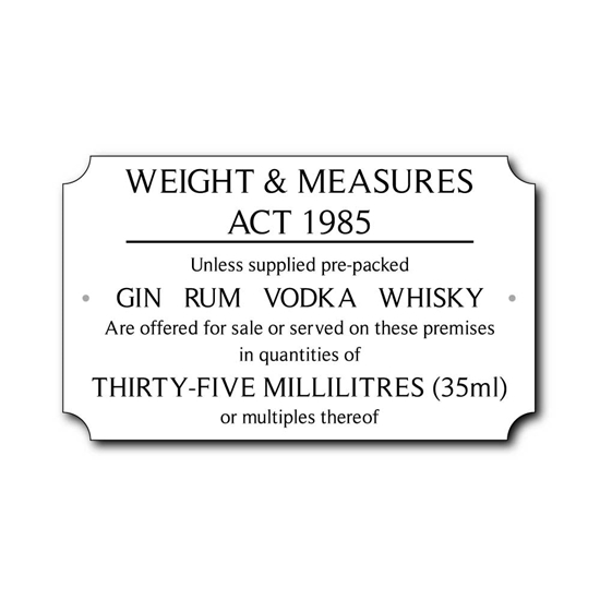 JAF Graphics. Pub Bar Restaurant Spirits Sign - Classic Design