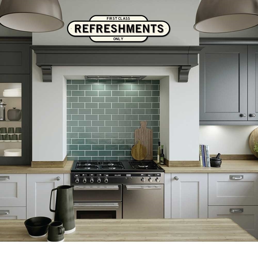 JAF Graphics. Vintage Style Station REFRESHMENTS Sign