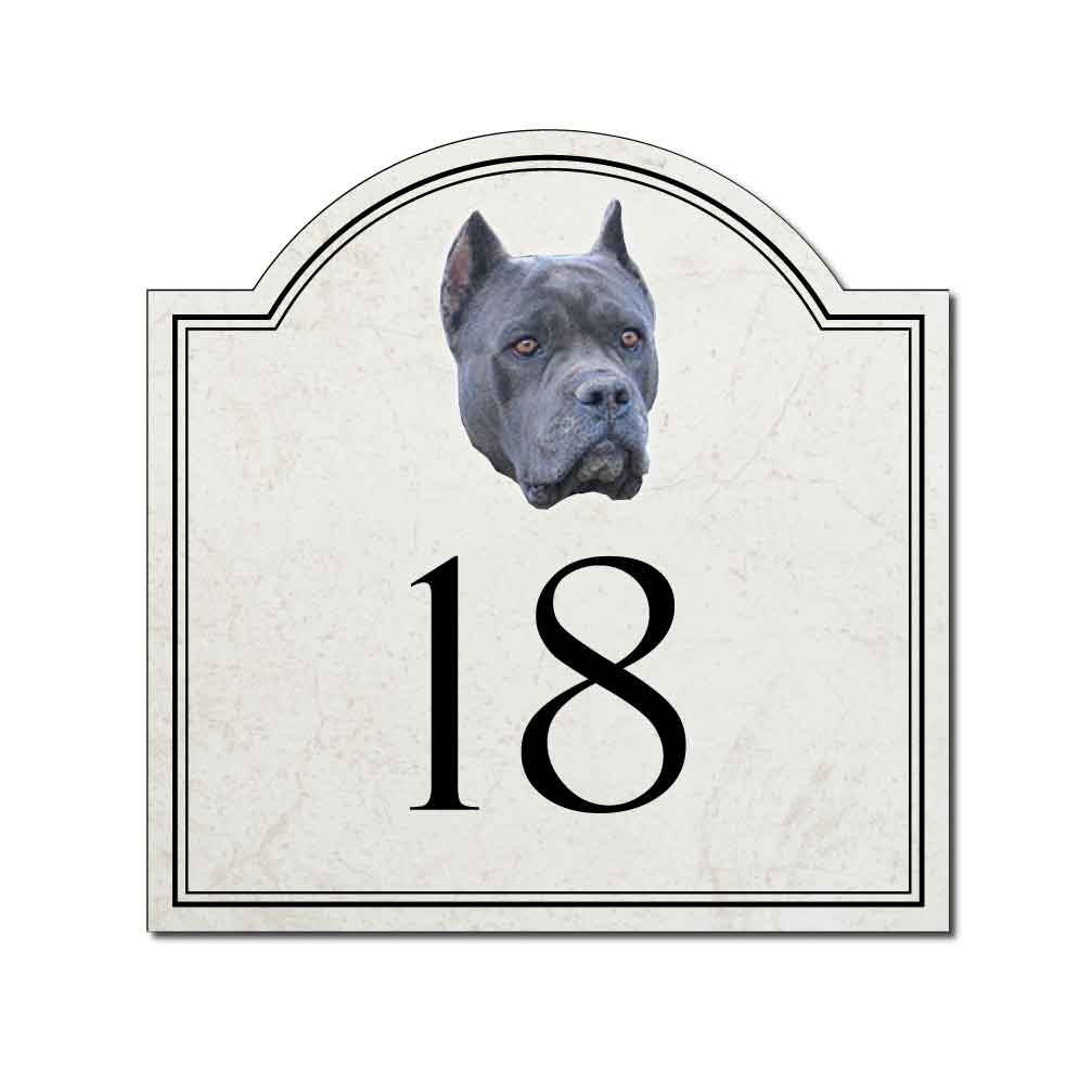 JAF Graphics. Personalised Blue Cane Corso House Sign