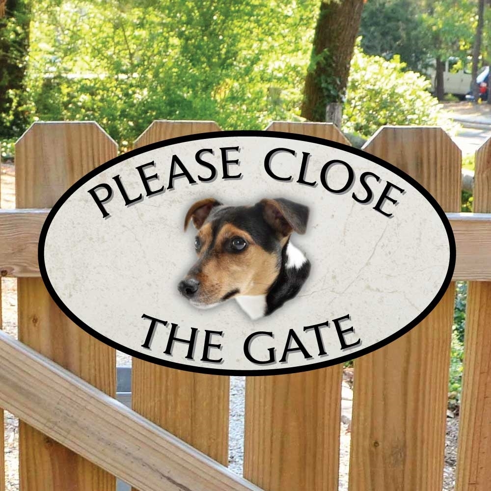 JAF Graphics. Jack Russell Gate Sign