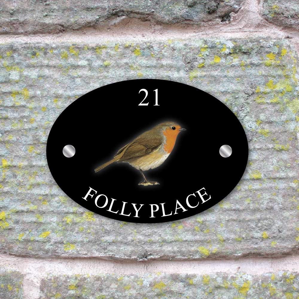 JAF Graphics. Personalised Robin House Sign