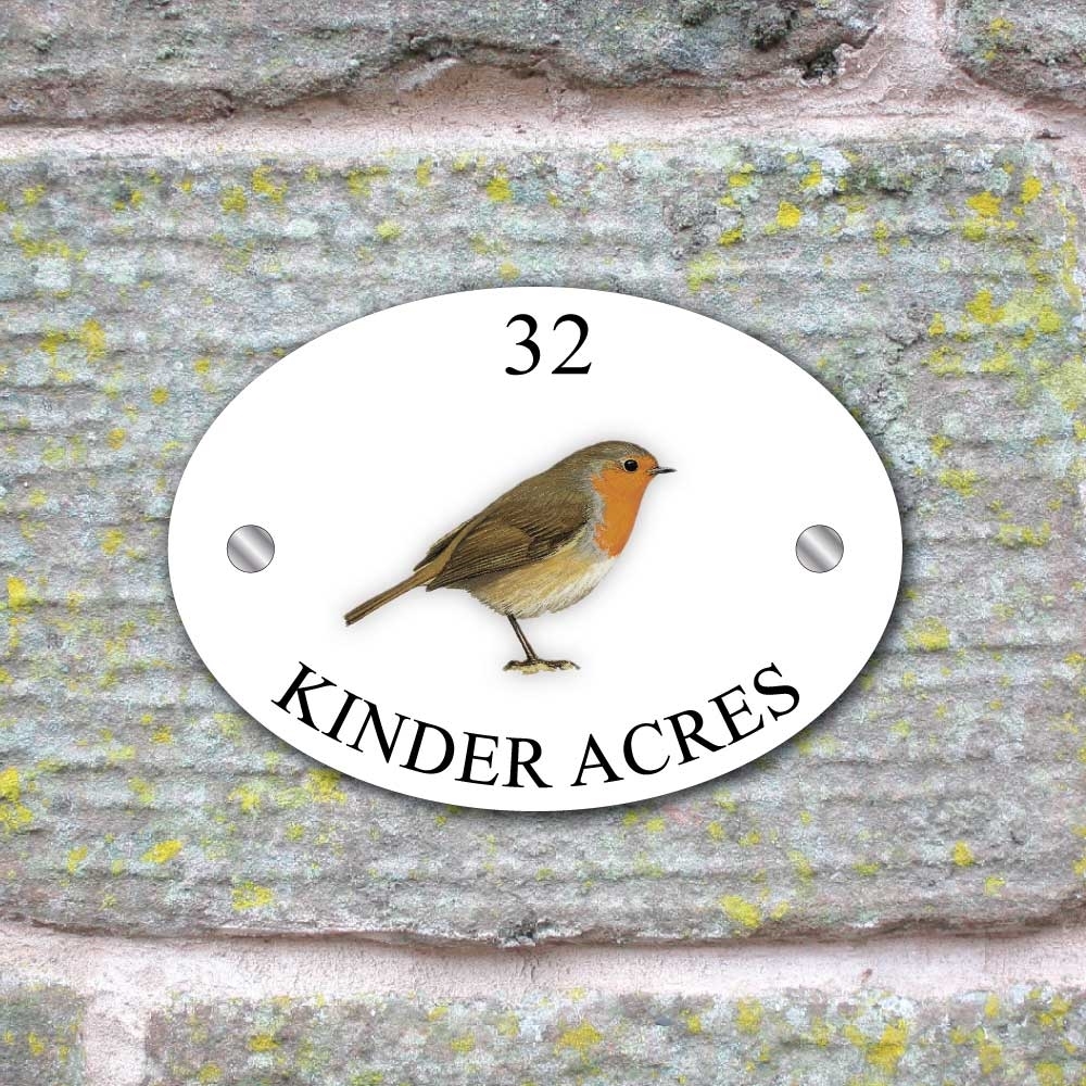 JAF Graphics. Personalised Robin House Sign