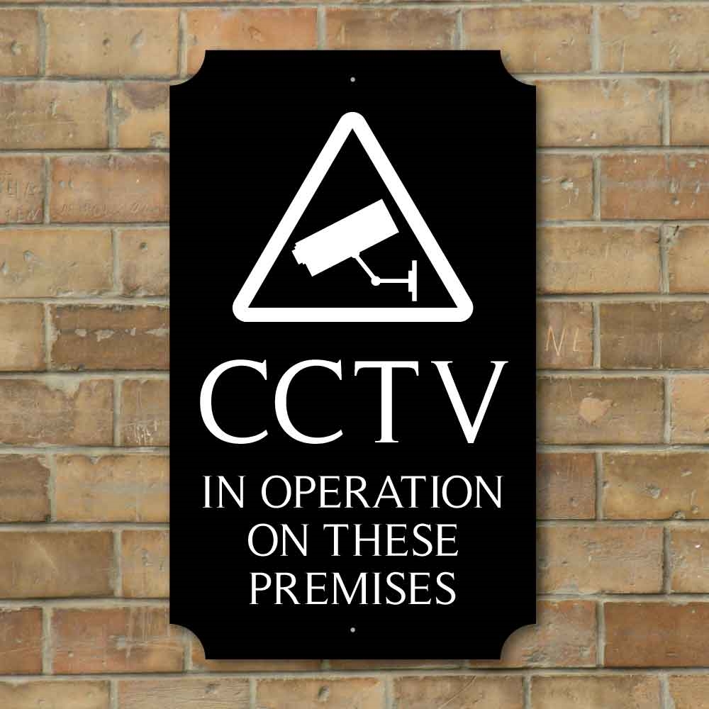 JAF Graphics. Personalised Robust CCTV Sign, Classic Design