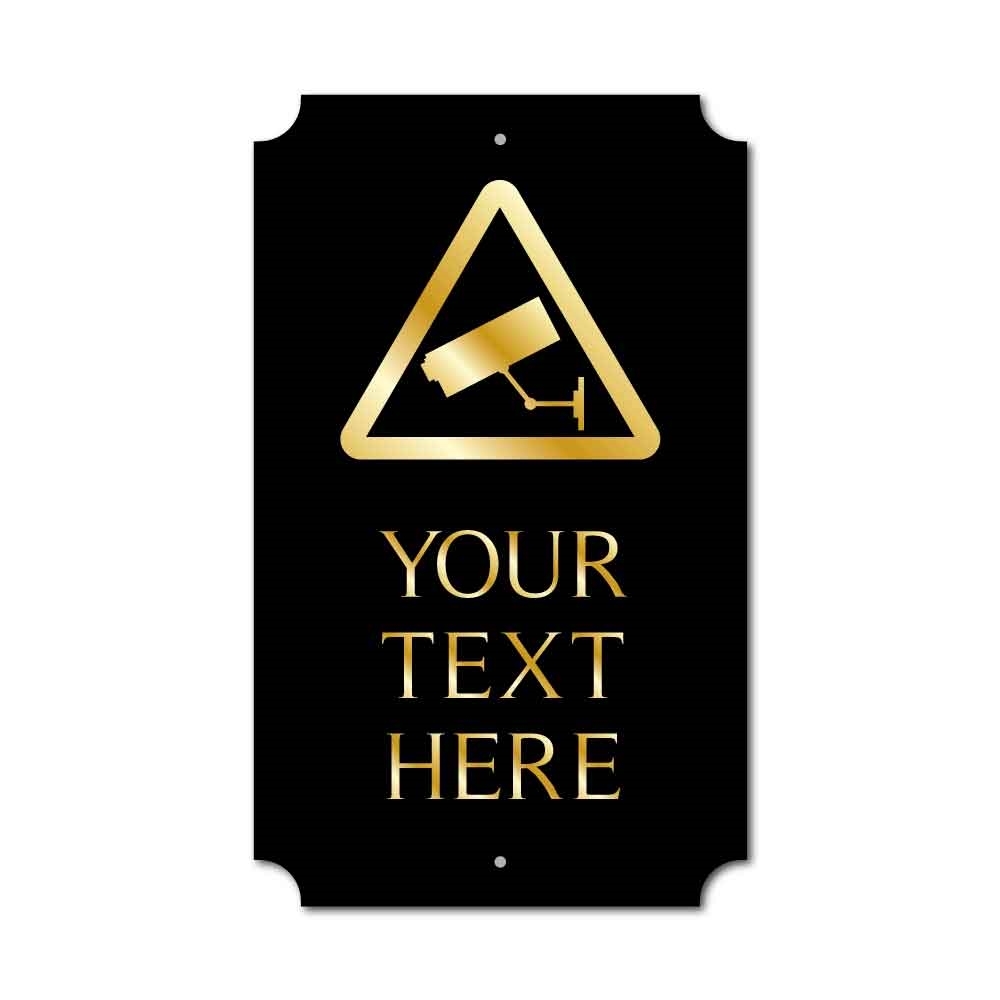 JAF Graphics. Personalised Robust CCTV Sign, Classic Design