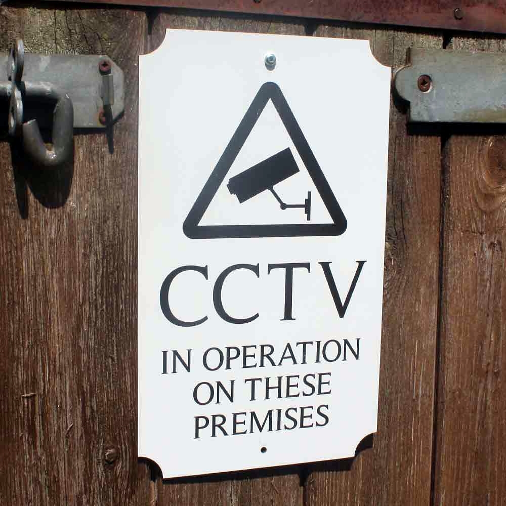 JAF Graphics. Personalised Robust CCTV Sign, Classic Design