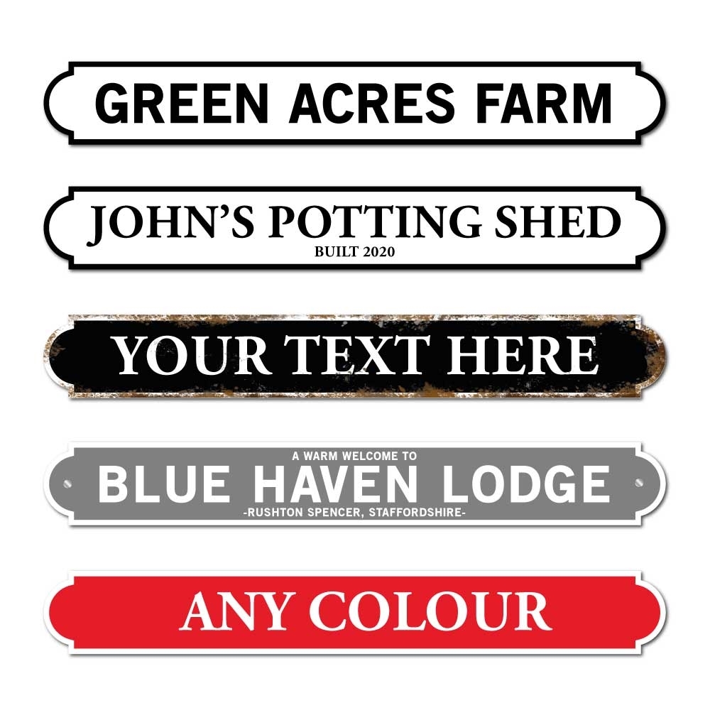 JAF Graphics. Barn Style Vintage Road Sign