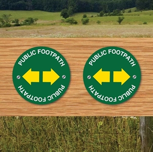 JAF Graphics. Public Footpath Way Marker Sign