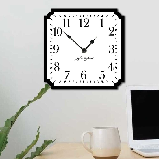 JAF Graphics. Square Wall Clock - Caseless Design
