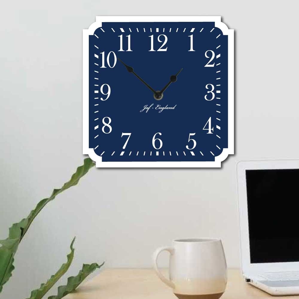 JAF Graphics. Square Wall Clock - Caseless Design