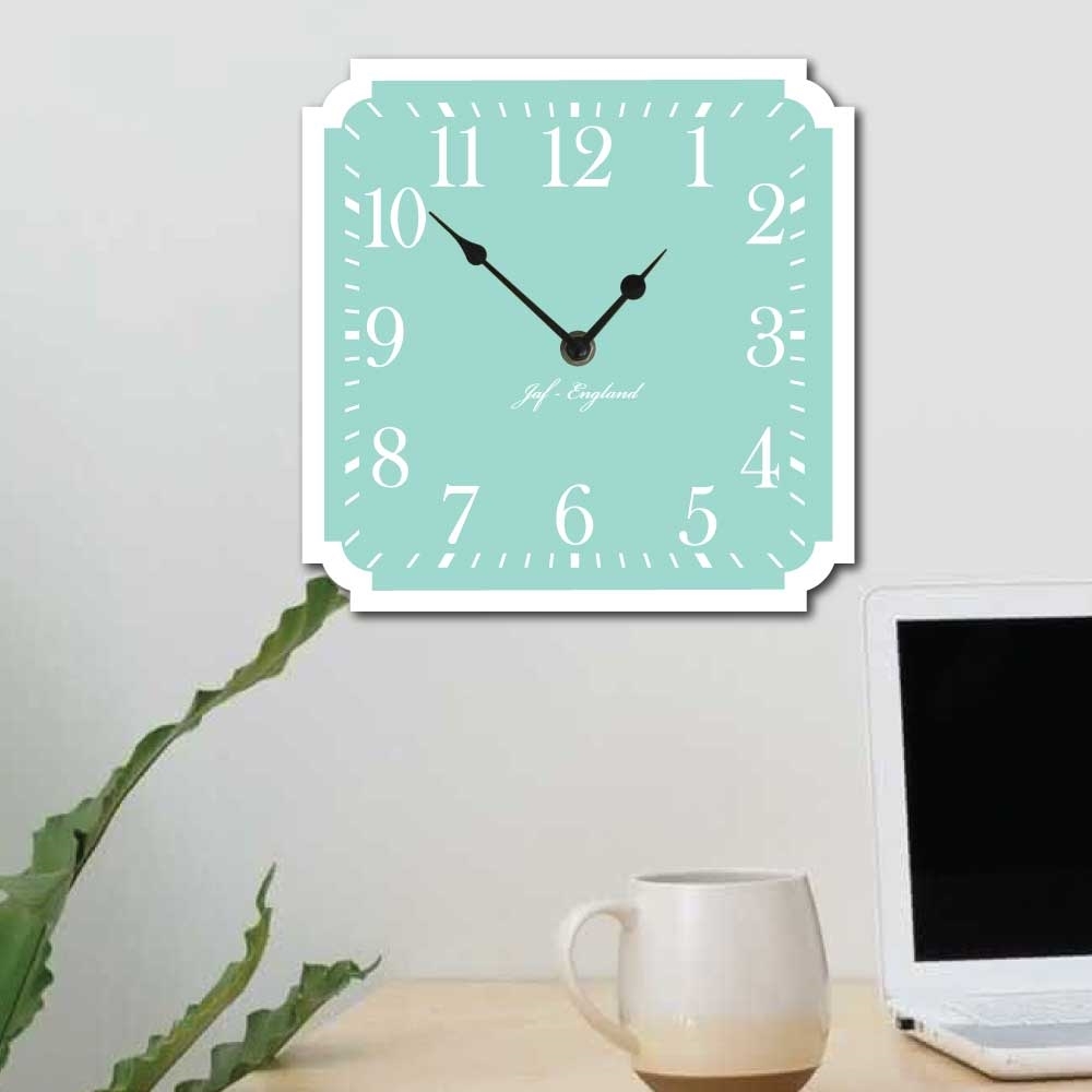 JAF Graphics. Square Wall Clock - Caseless Design