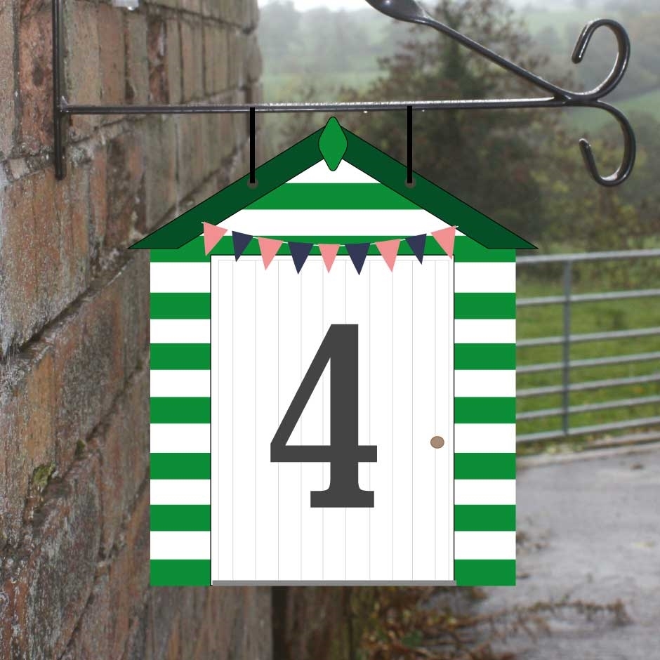 JAF Graphics. Personalised Beach Hut Hanging Sign