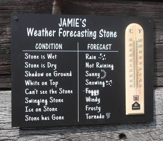 JAF Graphics. Personalised Weather Station Sign