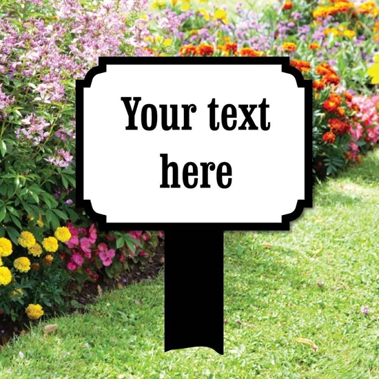 JAF Graphics. Personalised sign on spike