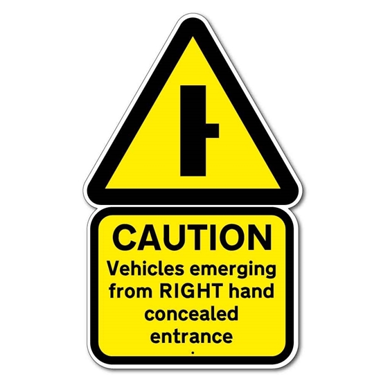 JAF Graphics. CONCEALED ENTRANCE SIGN