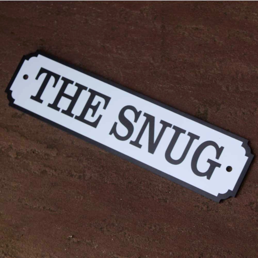 JAF Graphics. THE SNUG Door Nameplate