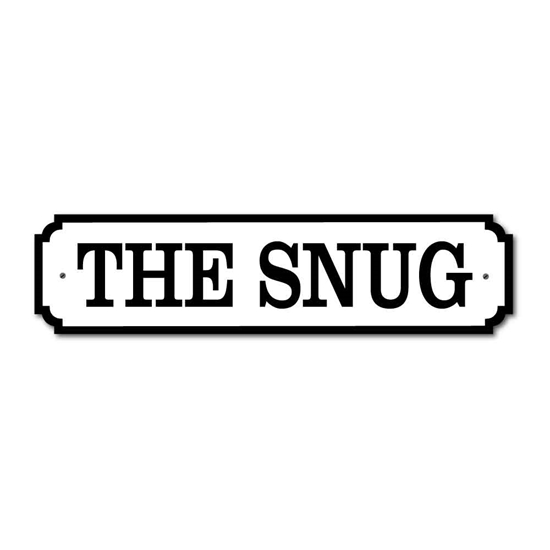 JAF Graphics. THE SNUG Door Nameplate
