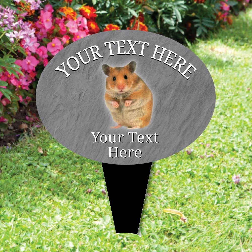 JAF Graphics. Personalised Hamster memorial plaque