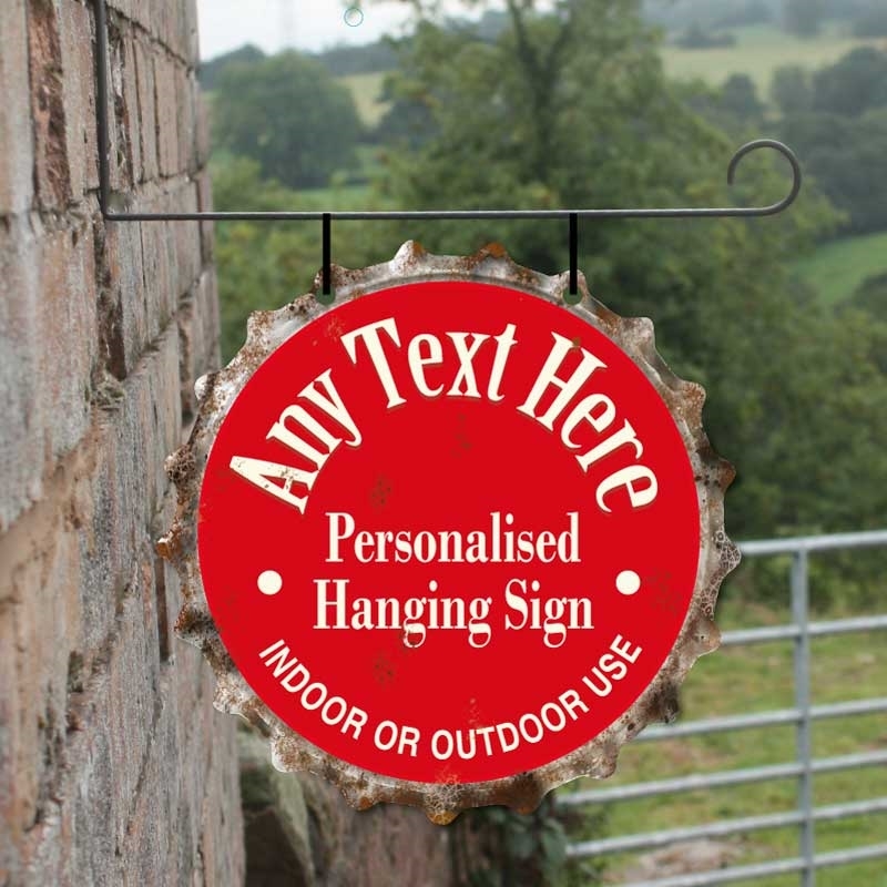 JAF Graphics. Beer Bottle Top Hanging Sign