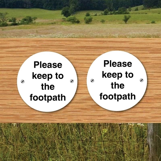 JAF Graphics. Please keep to the footpath signs