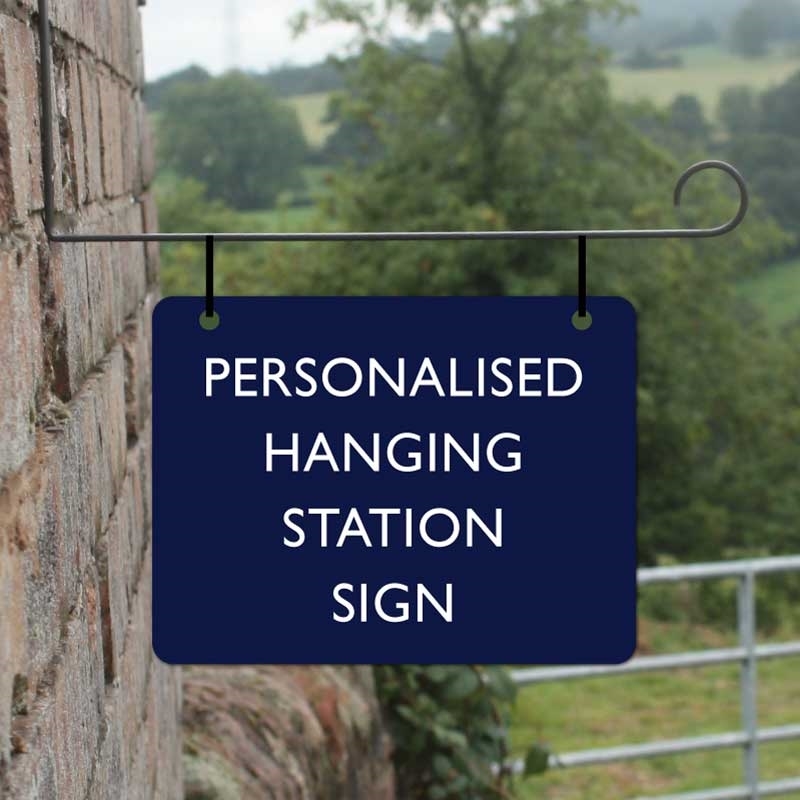 JAF Graphics. Railway Station Hanging Information Sign