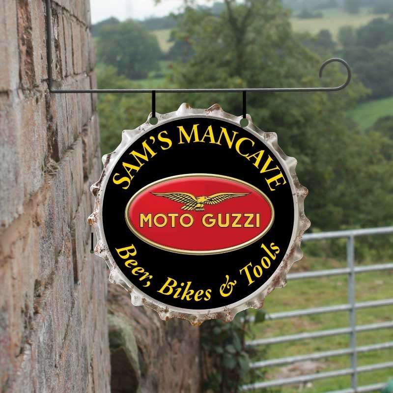 JAF Graphics. Bottle top shaped sign - Add Your Own Image.