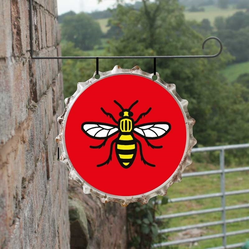 JAF Graphics. Bottle top shaped sign - Add Your Own Image.