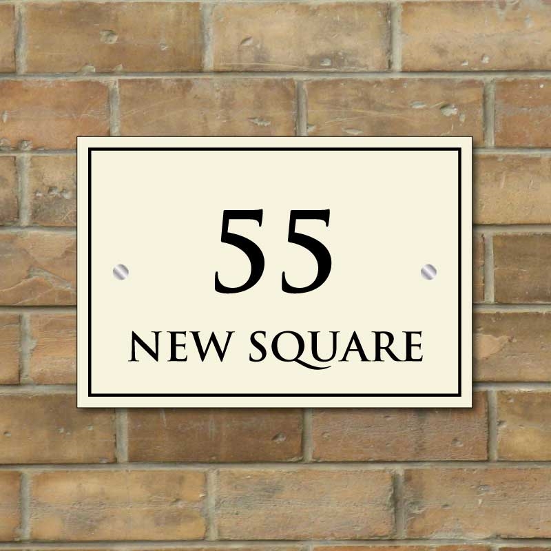 JAF Graphics. Rectangular Cottage House Sign