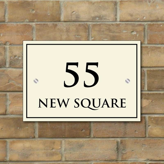 JAF Graphics. Rectangular Cottage House Sign