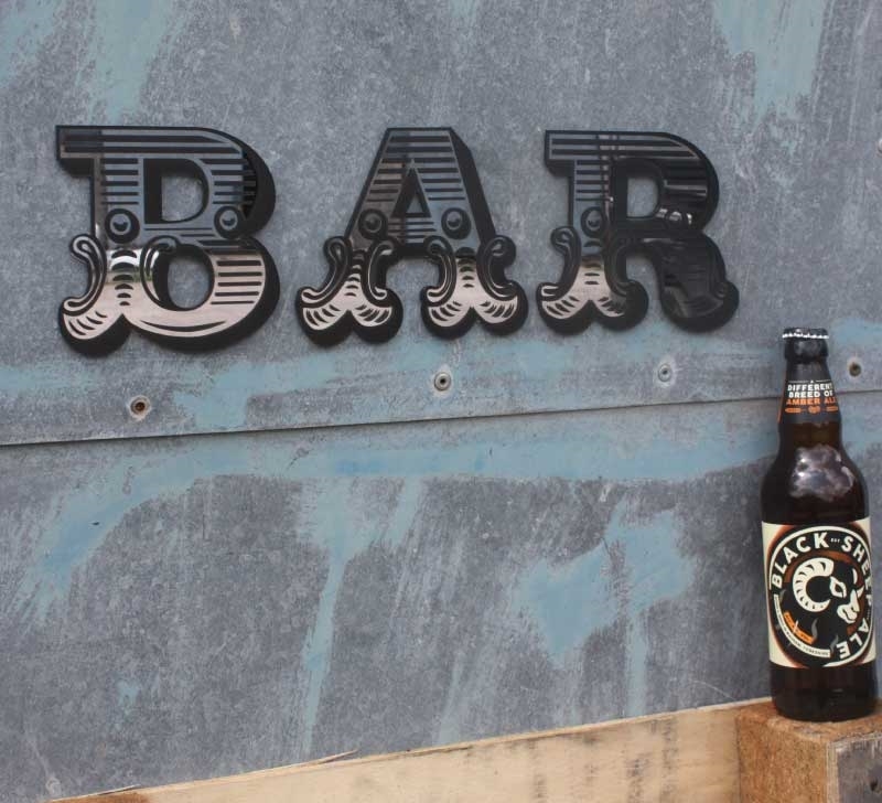 JAF Graphics. Mirror BAR Letters