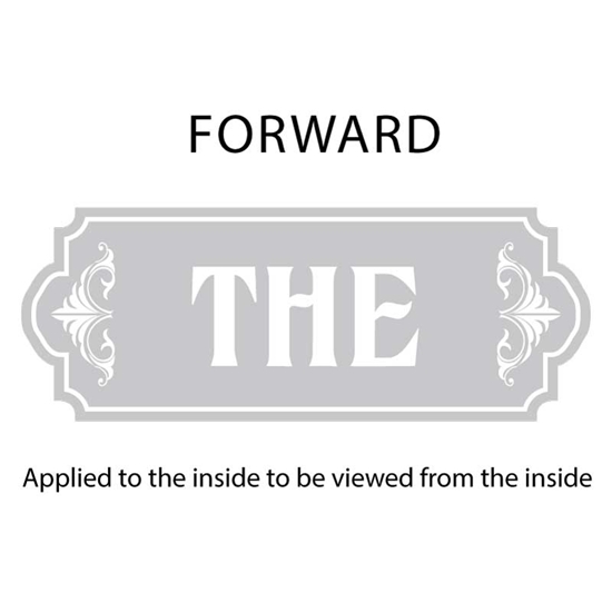 JAF Graphics. Home Bar Window Sticker