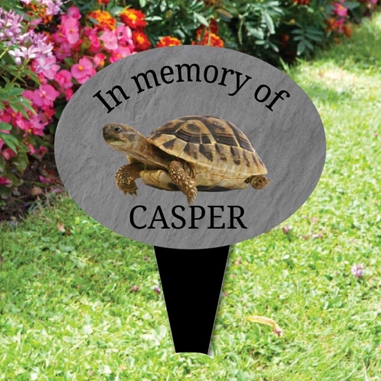 JAF Graphics. Pet Tortoise memorial plaque