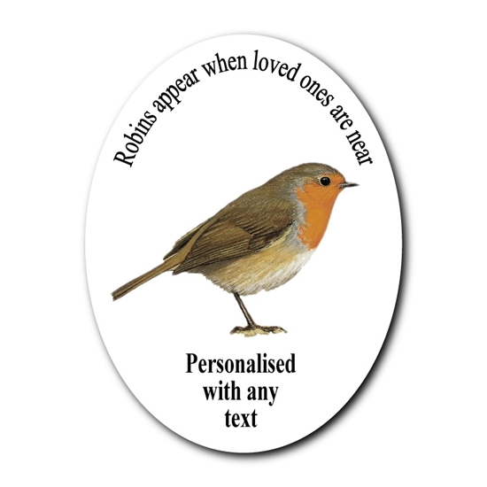 JAF Graphics. Outdoor Grave Marker Robin Plaque